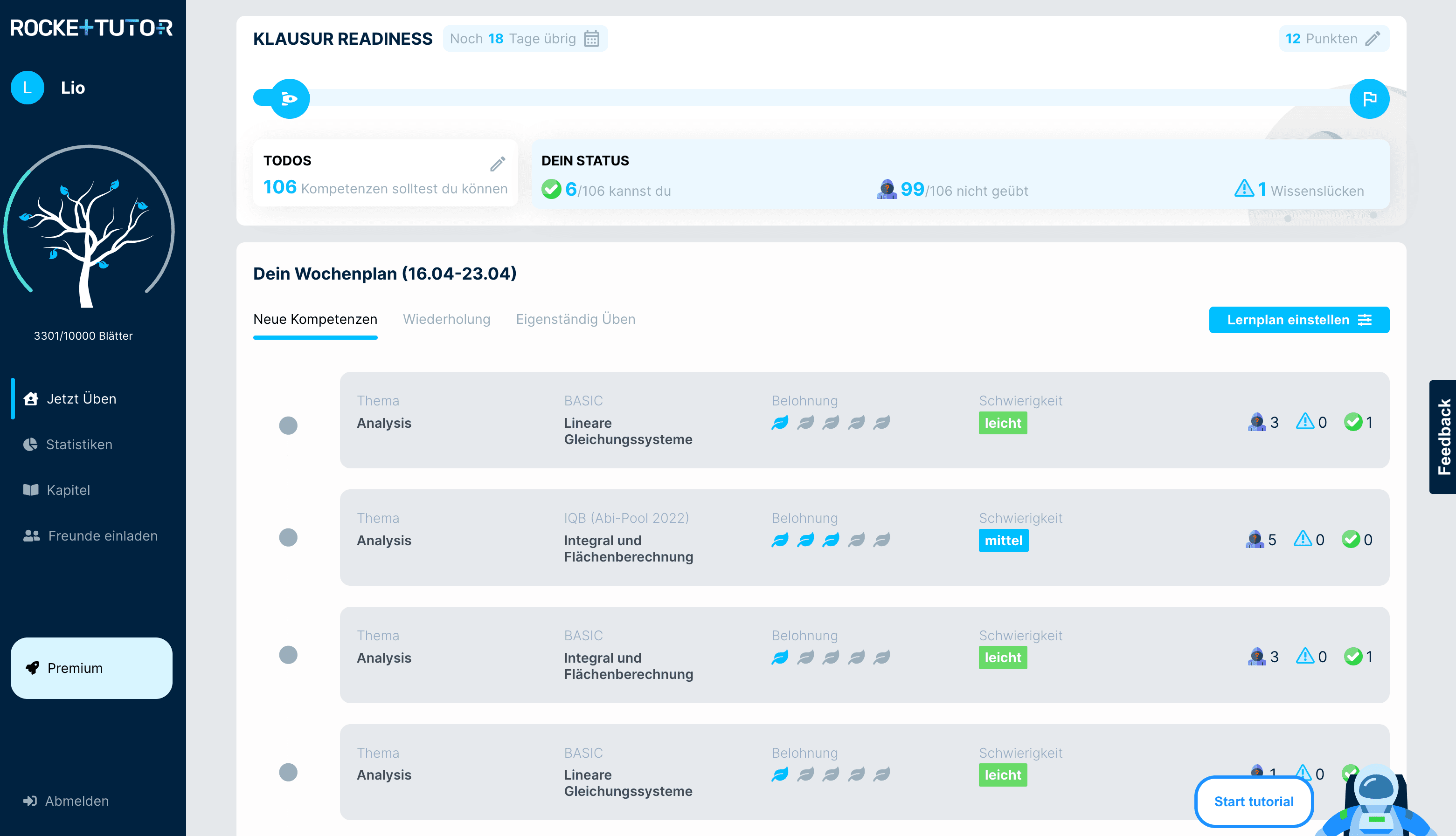 RocketTutor | Deine intelligente Mathe Lernapp!